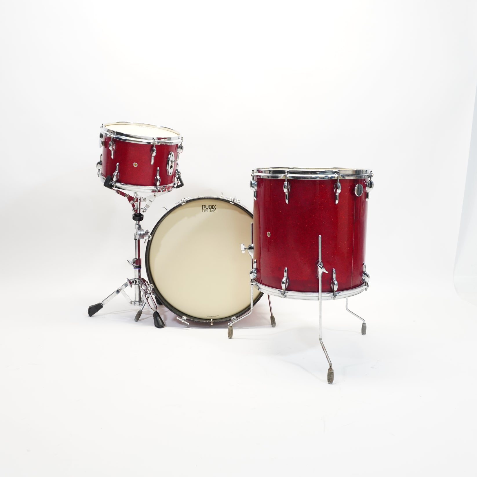 Amati 3-Piece Drum Set in Red Sparkle – Rubix Drums